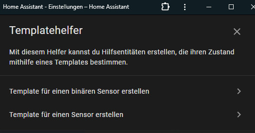 Home Assistant Templates / Statistik und Sensoren